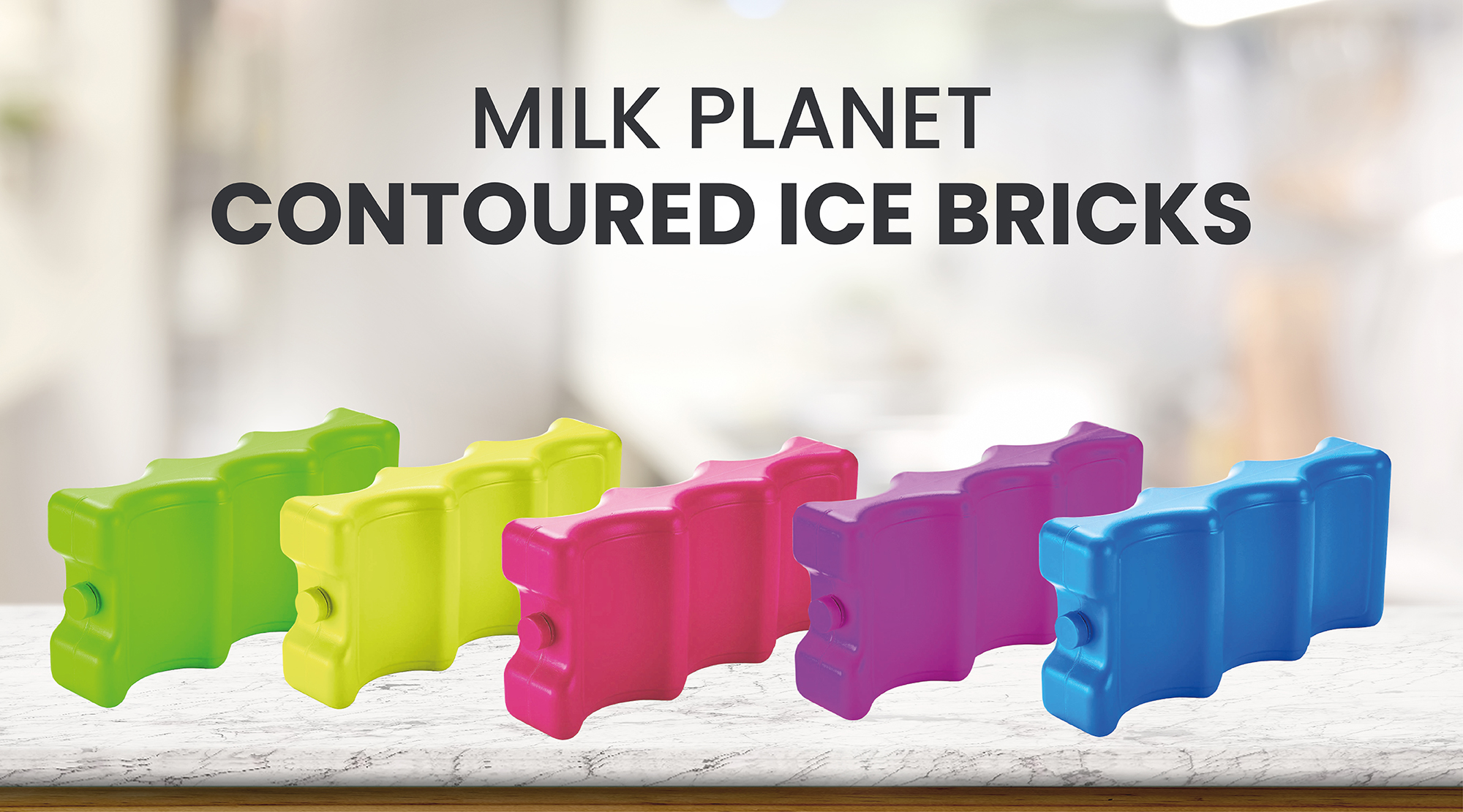 Milk Planet Contoured Ice Bricks Non Toxic